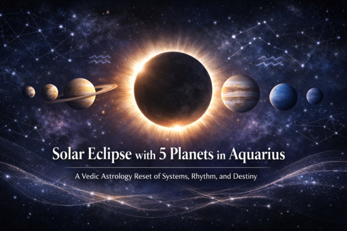 Solar Eclipse with 5 Planets in Aquarius (Feb 17 2026): Vedic Astrology ...